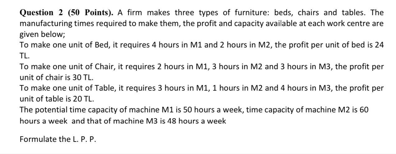 Solved Question 1 (50 ﻿Points). ﻿Solve the given linear | Chegg.com