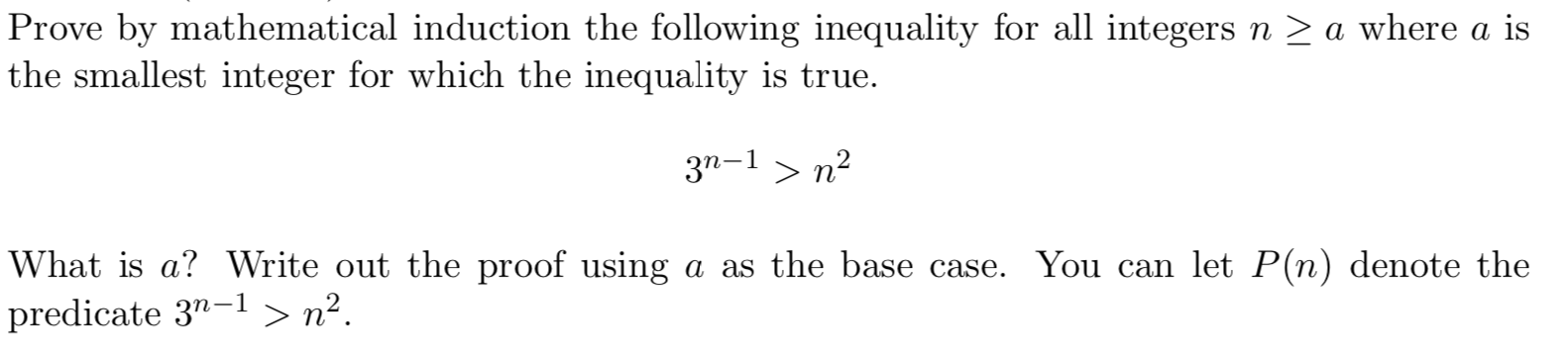 Solved Prove by mathematical induction the following | Chegg.com