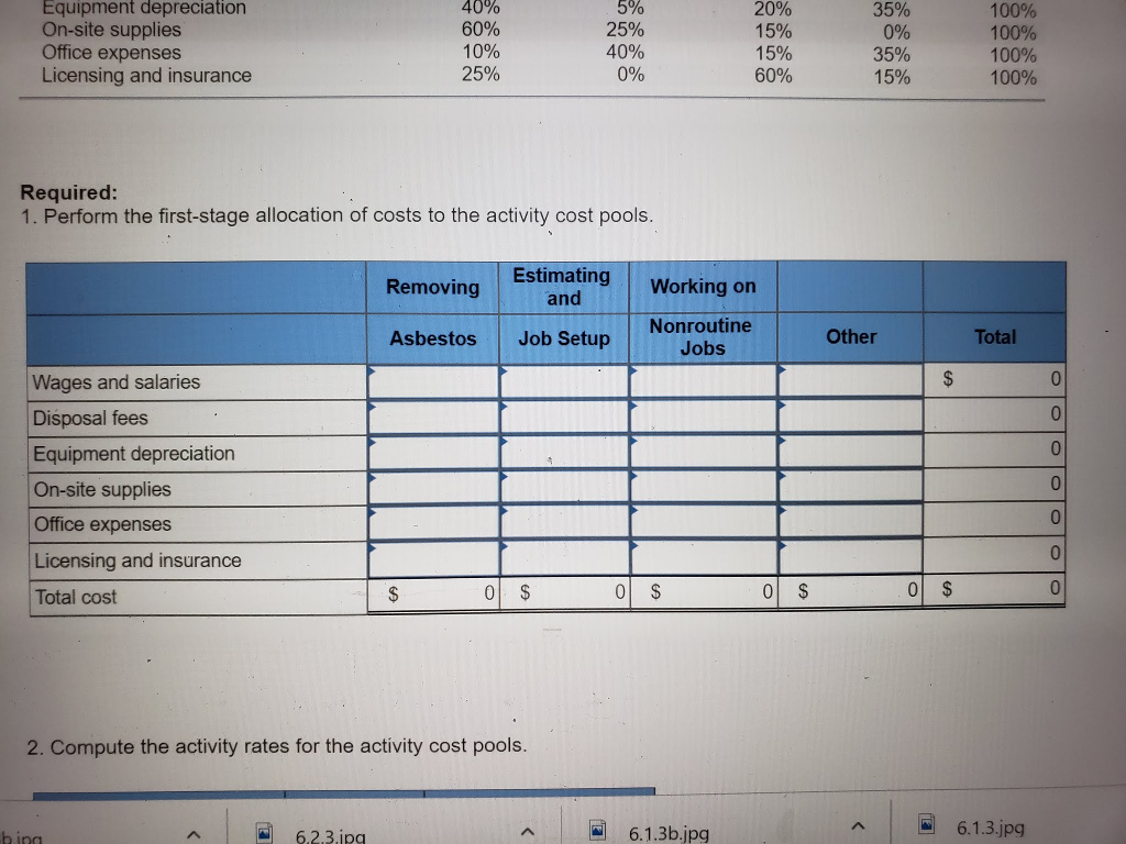 Solved chapter 6 question 3 Mercer Asbestos Removal | Chegg.com