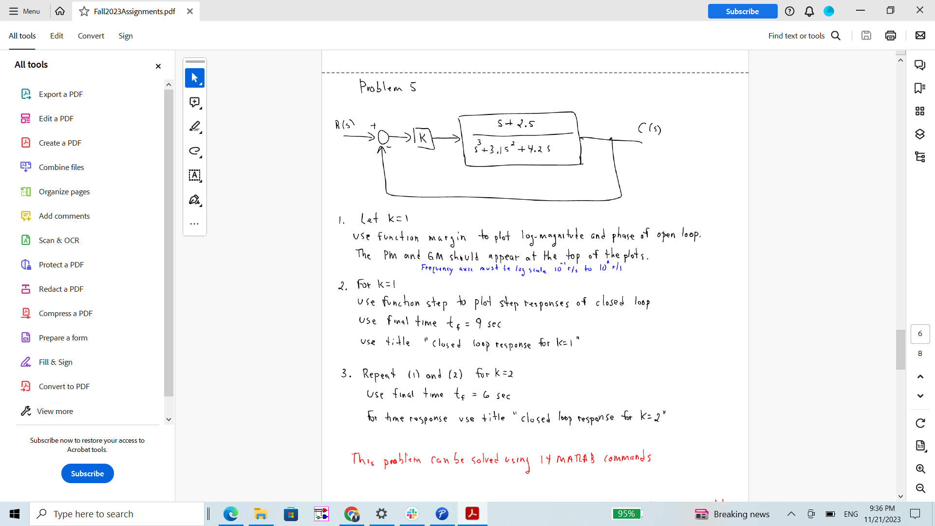 Solved Export a PDF Edit a PDF Create a PDF Combine files | Chegg.com