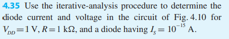 Solved 4.35 Use the iterative-analysis procedure to | Chegg.com
