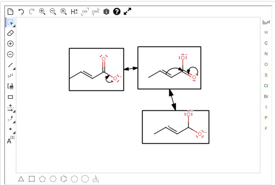 Solved Part C Draw all possible resonance contributors using | Chegg.com