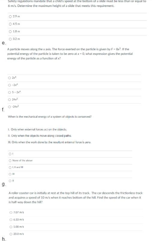 Solved Safety regulations mandate that a child's speed at | Chegg.com