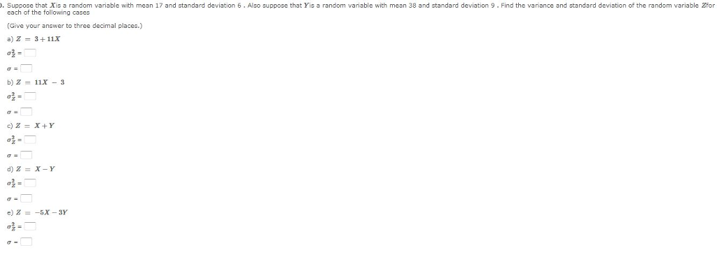 Solved Suppose That Xis A Random Variable With Mean 17 And 4282