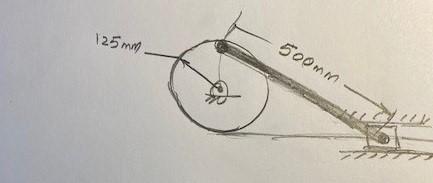 Solved At the instant wheel and slider shown, the slider B | Chegg.com