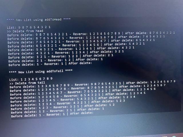 Solved doubleLinkedList.cpp #include "IntDLList.h" // | Chegg.com