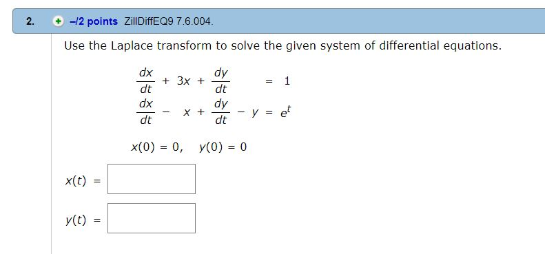 Solved Please help me solve these DE problems. Please show | Chegg.com