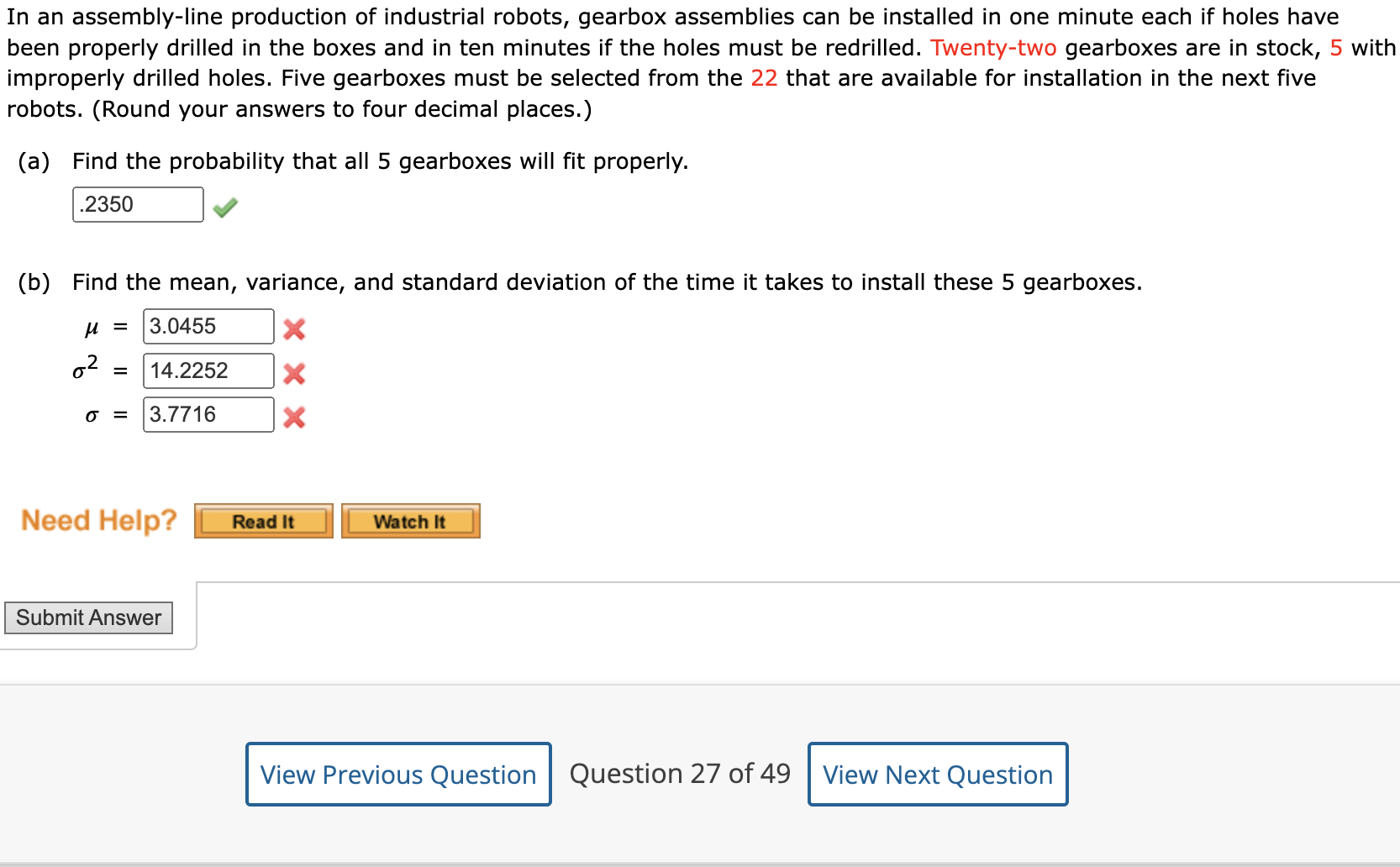 Solved Hello! I was needing help with all of part b. I had | Chegg.com