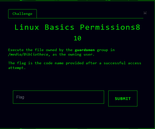 Linux Basics Permissions8 10 Execute the file owned | Chegg.com