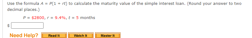 Solved Calculate the simple interest earned. Round to the | Chegg.com