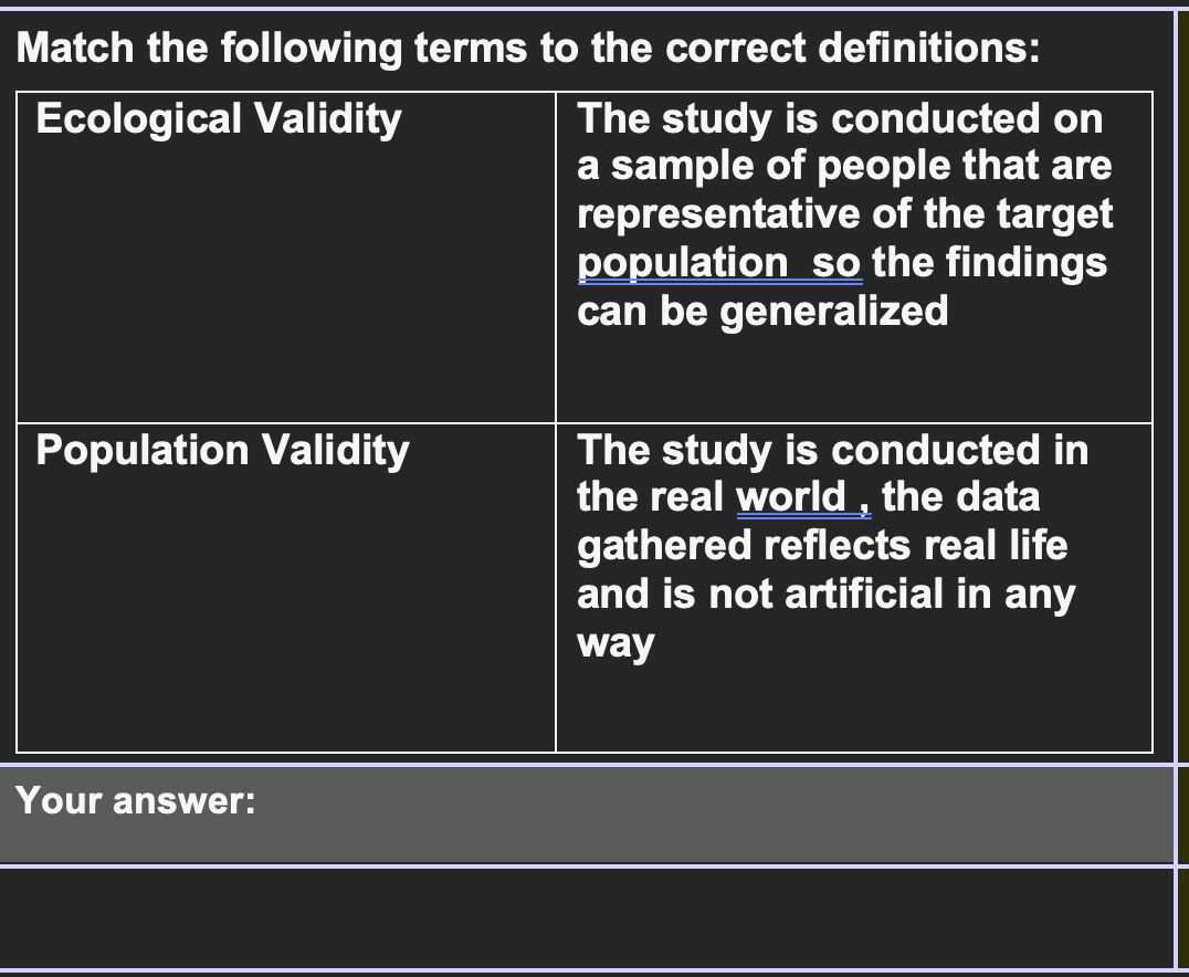 Solved Match the following terms to the correct definitions: | Chegg.com