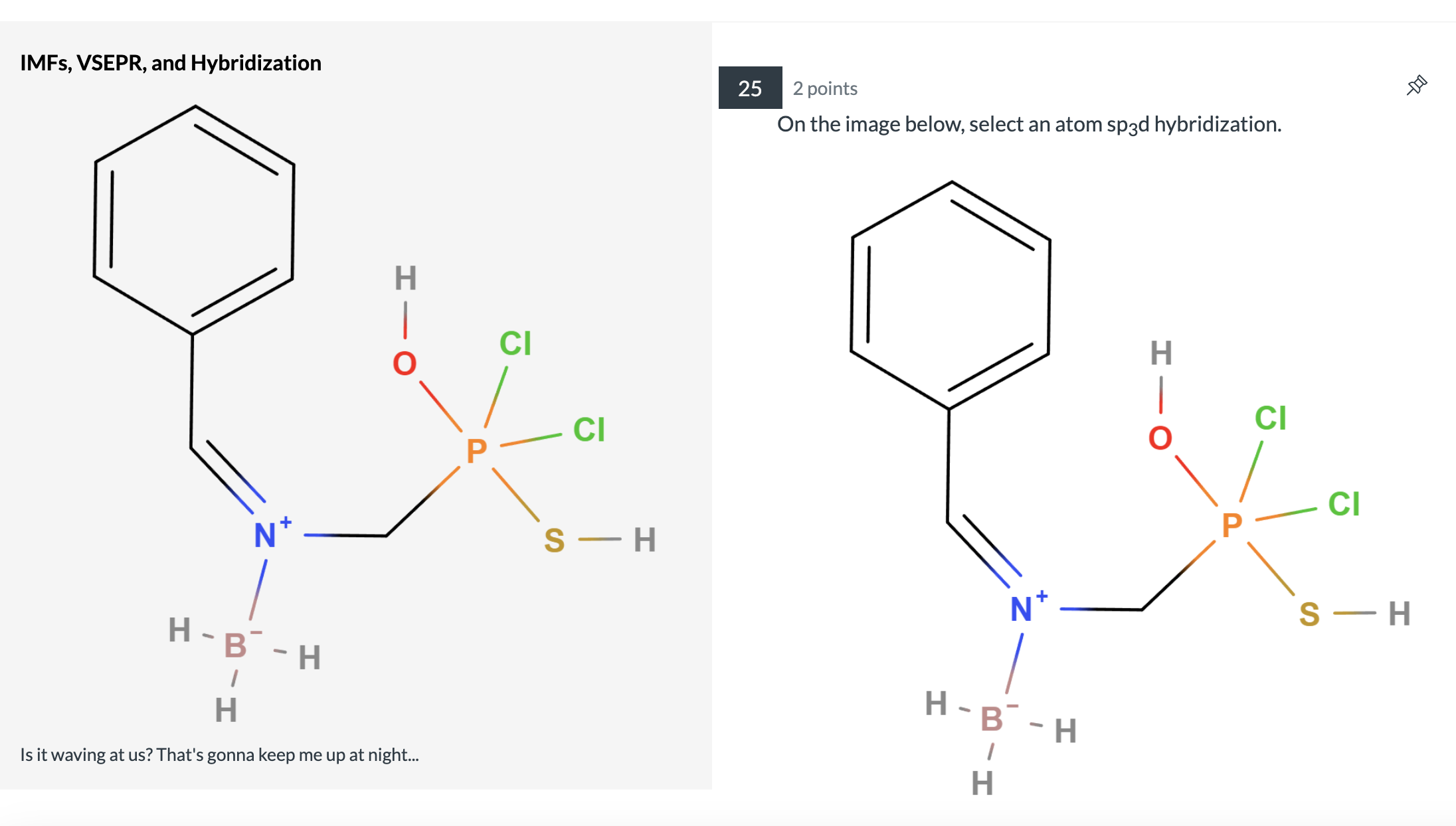 Solved IMFs, VSEPR, and Hybridization 252 points On the | Chegg.com