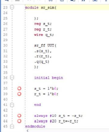 Solved o 23 24 25 26 27 28 29 30 31 module sr_1 input wires, | Chegg.com