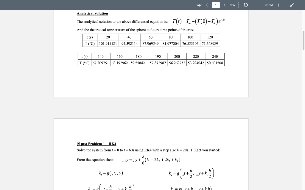 Solved Page 5 > of 6 ZOOM Homework #10 - Initial Value | Chegg.com