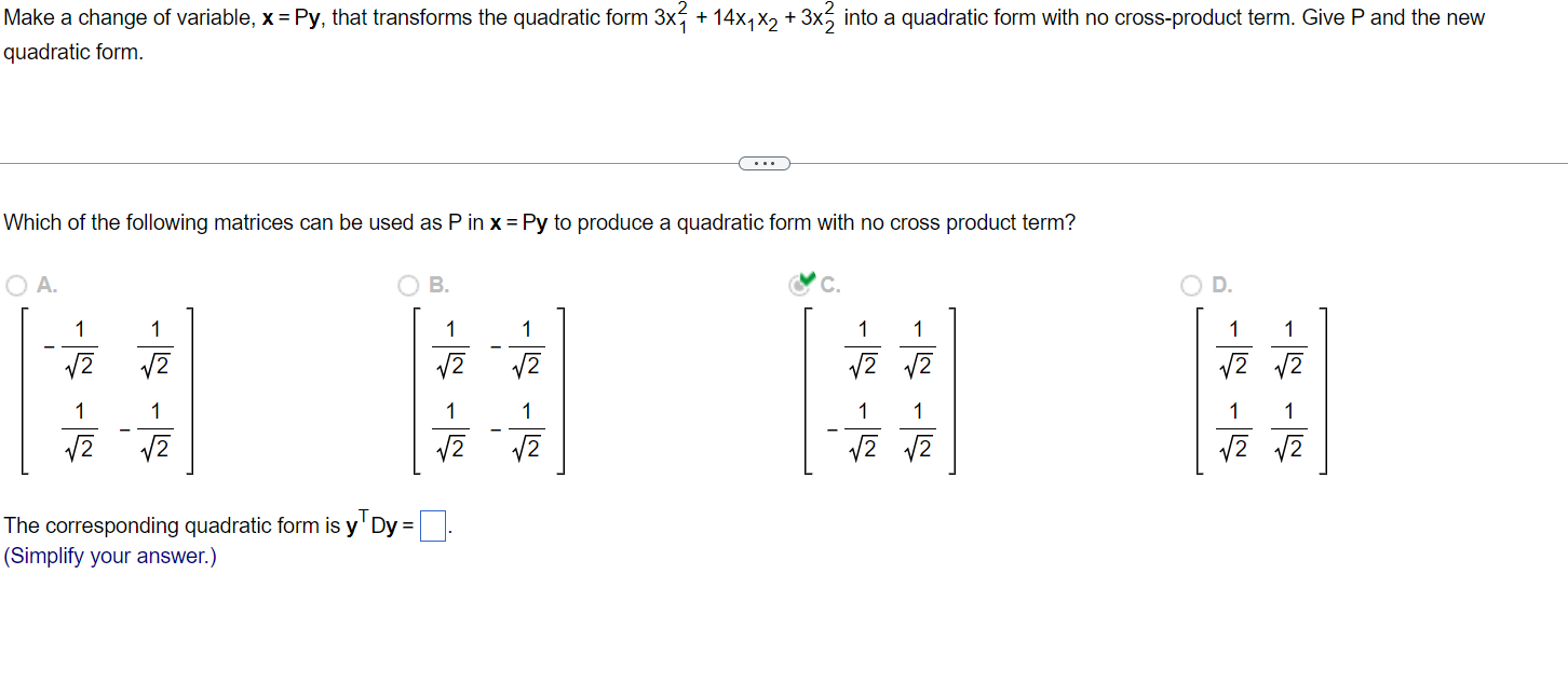 Solved Make a change of variable, \\( | Chegg.com