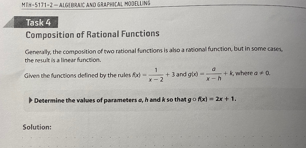 Solved MTH-5171-2-ALGEBRAIC AND GRAPHICAL MODELLING Task 4 | Chegg.com