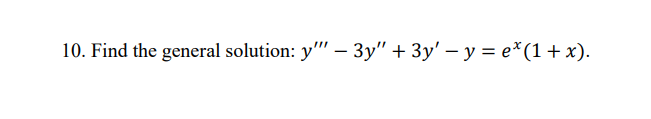y^{\\prime \\prime \\prime}-3 y^{\\prime | Chegg.com