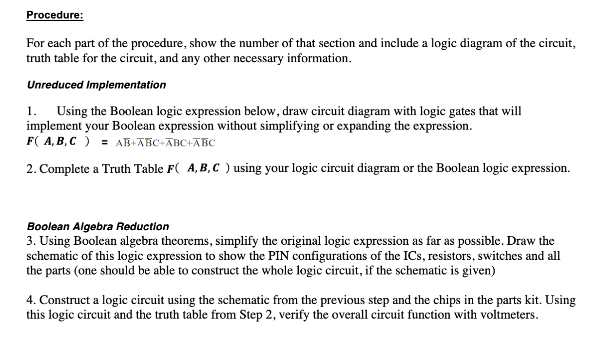 Solved For each part of the procedure, show the number of | Chegg.com