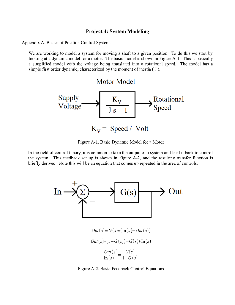 Project 4: System Modeling This project will involve | Chegg.com