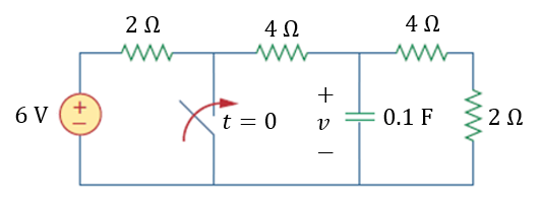 Solved Determine the capacitor voltage v(t) for t > 0 | Chegg.com