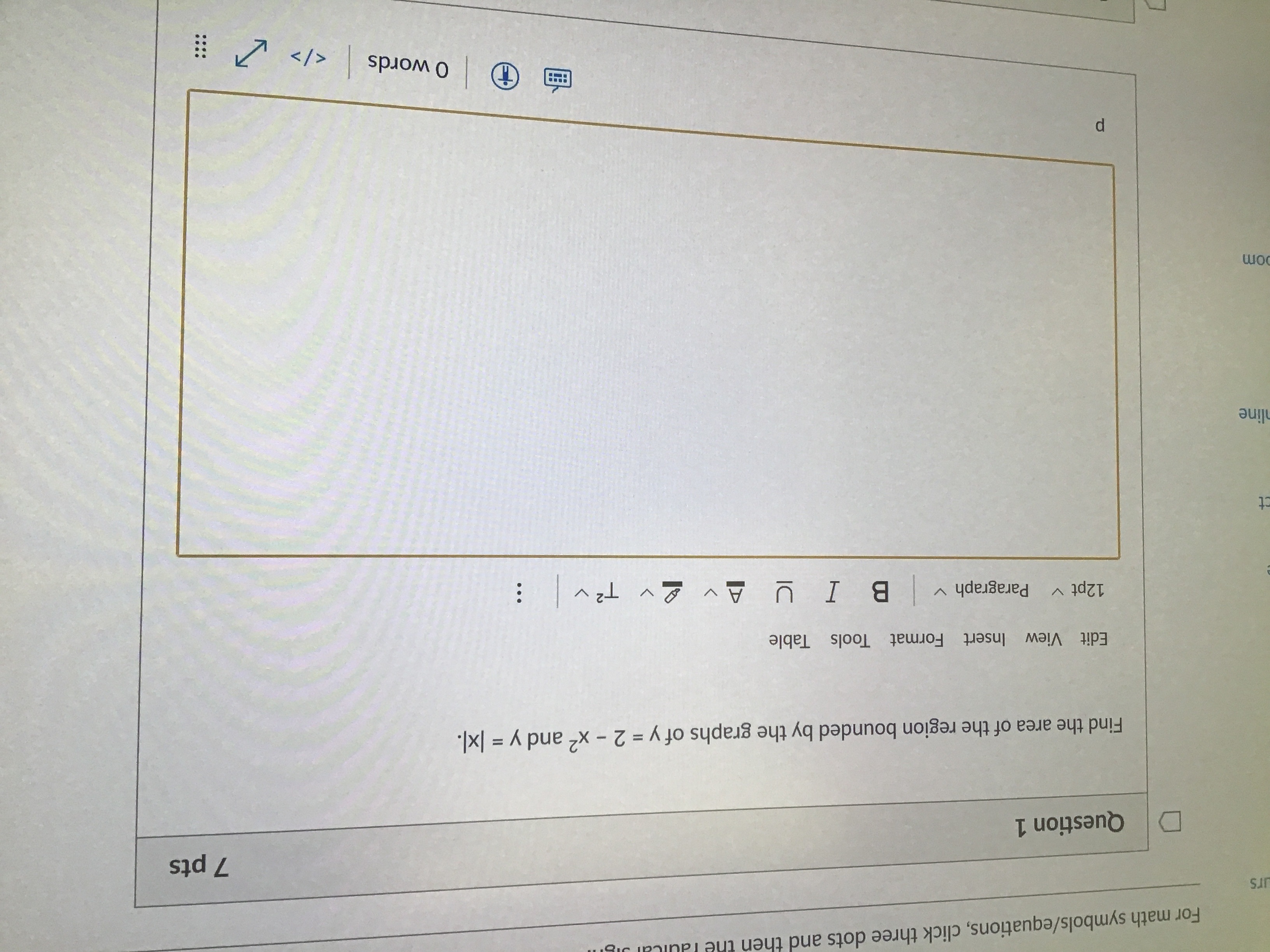 Solved For math symbols/equations, click three dots and then | Chegg.com
