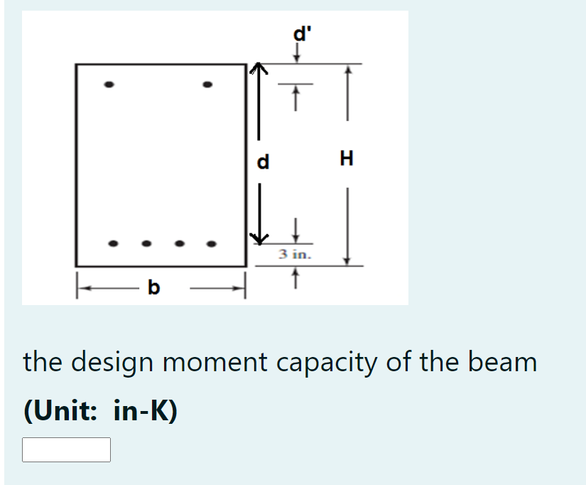 Solved Determine the design moment capacity of the beam | Chegg.com