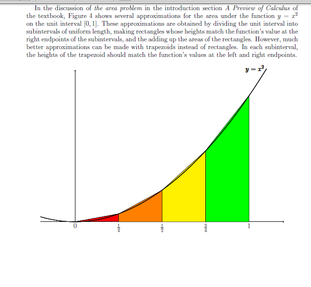 Solved In the discussion of the area problem in the | Chegg.com