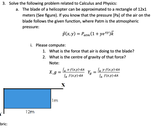 Solved Solve the following problem related to Calculus and | Chegg.com
