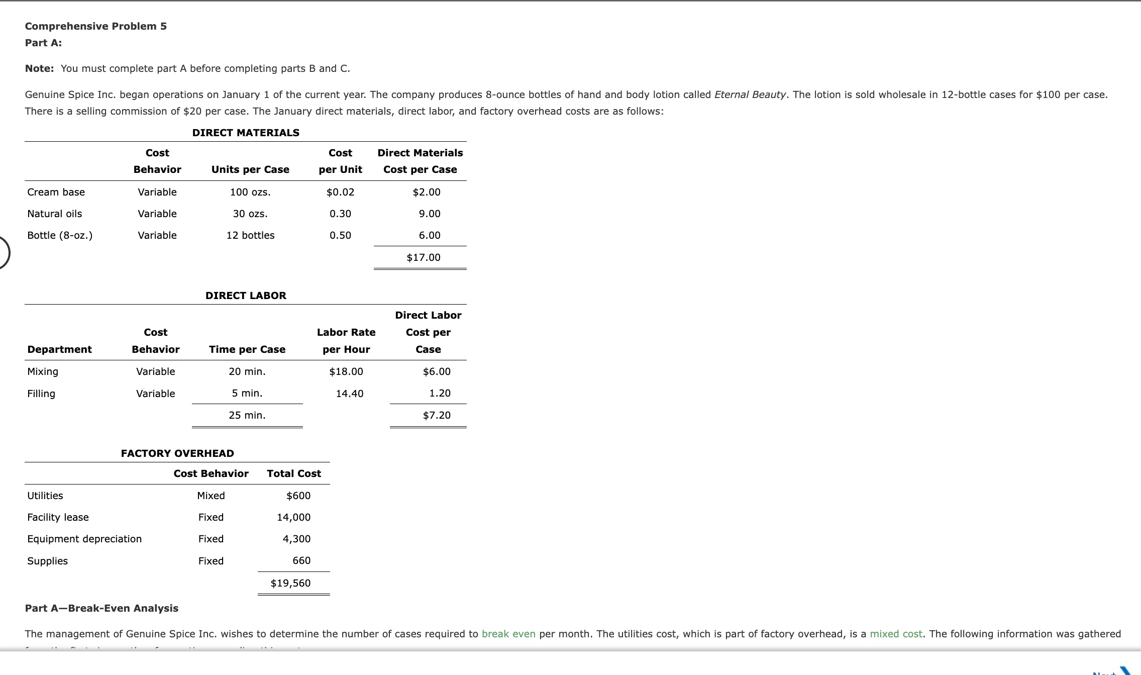 Solved Comprehensive Problem 5 Part A: Note: You must | Chegg.com