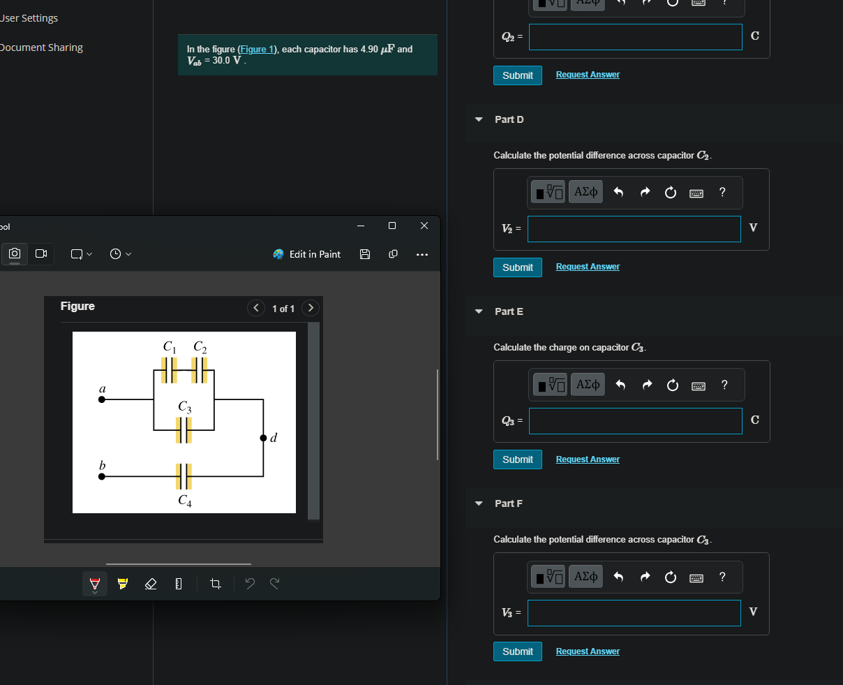 Solved Jser Settings Document Sharing In the figure (Figure | Chegg.com