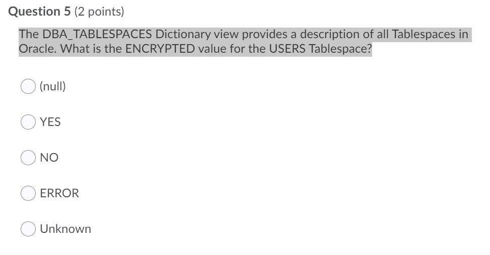 solved-ion-5-2-points-the-dba-tablespaces-dictionary-chegg