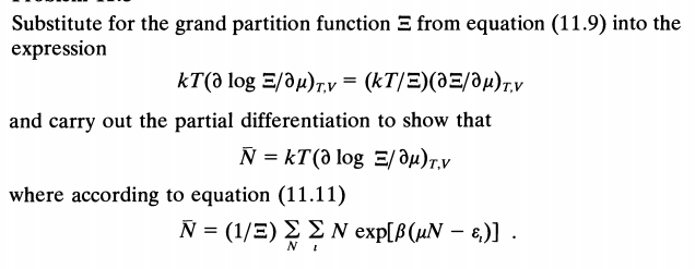Solved Substitute for the grand partition function from | Chegg.com
