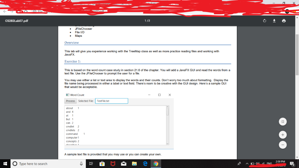 CS282Lab07.pdf 1/2 File UCO Maps Overview This lab | Chegg.com