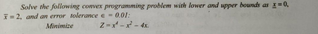 Solve the following convex programming problem with | Chegg.com