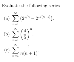 Solved Evaluate the following | Chegg.com
