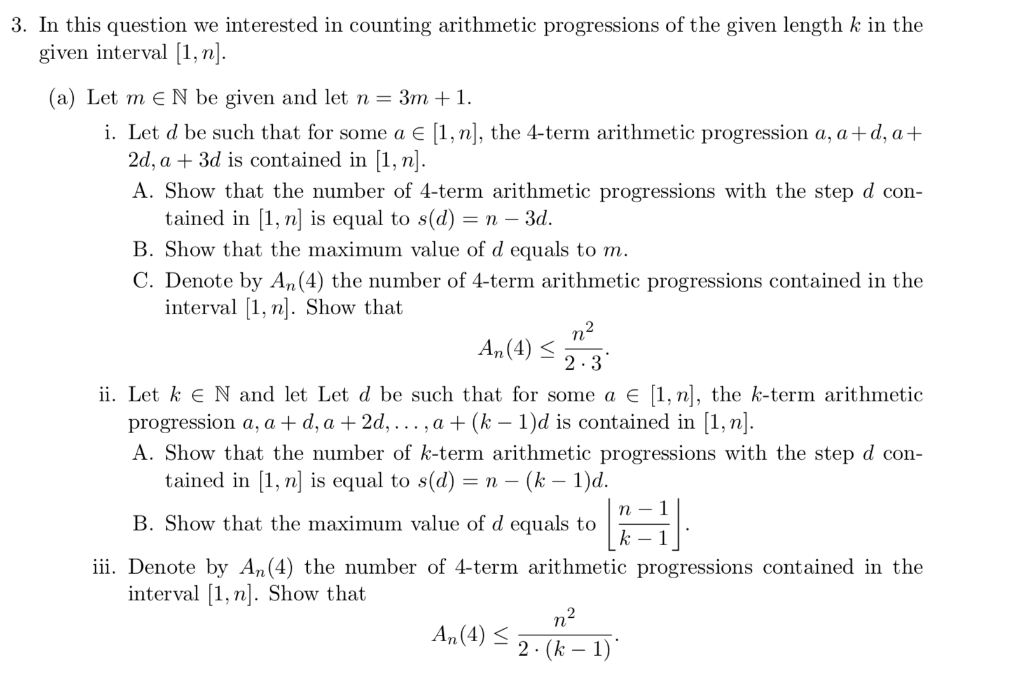 Solved 3. In this question we interested in counting | Chegg.com