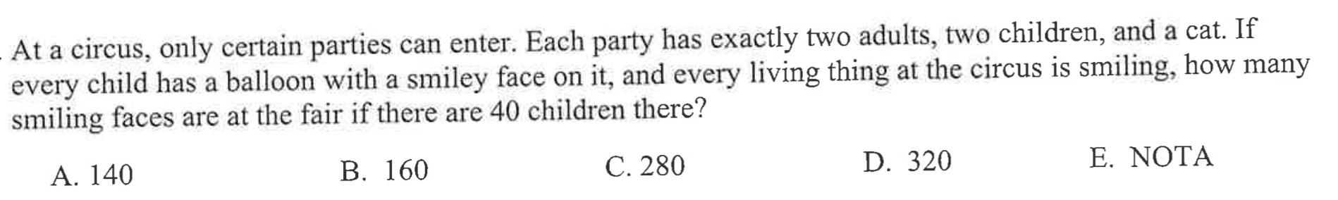 Solved At a circus, only certain parties can enter. Each | Chegg.com