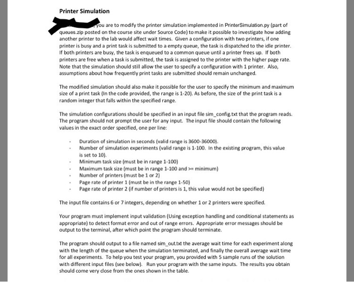 Need help with python assignment. The | Chegg.com