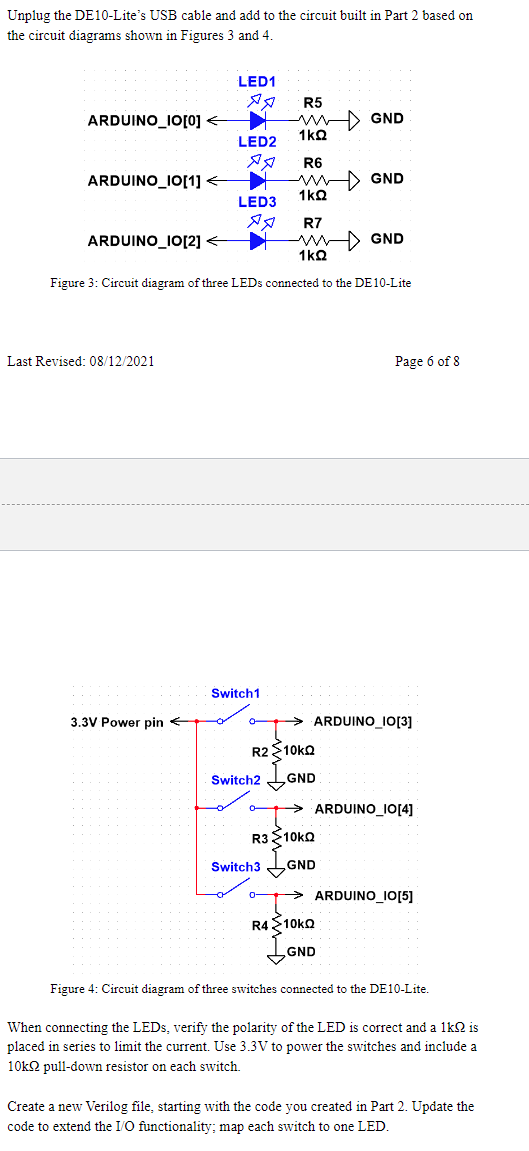 Unplug The De10 Lites Usb Cable And Add To The
