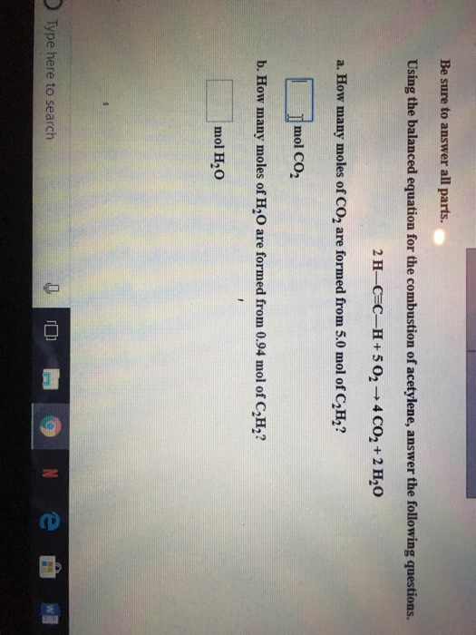 Solved Be sure to answer all parts. Using the balanced | Chegg.com