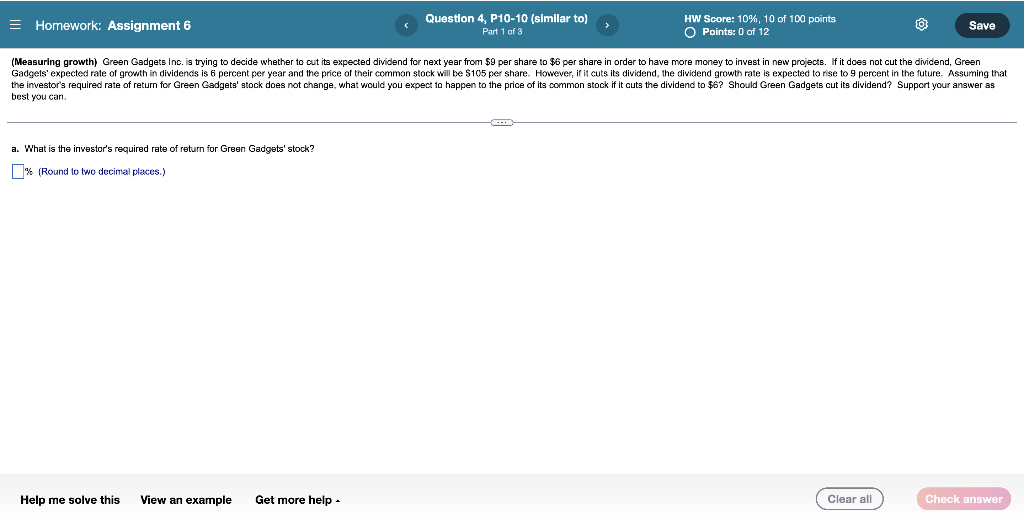 Solved Homework Assignment 6 Question 4 P10 10 Similar