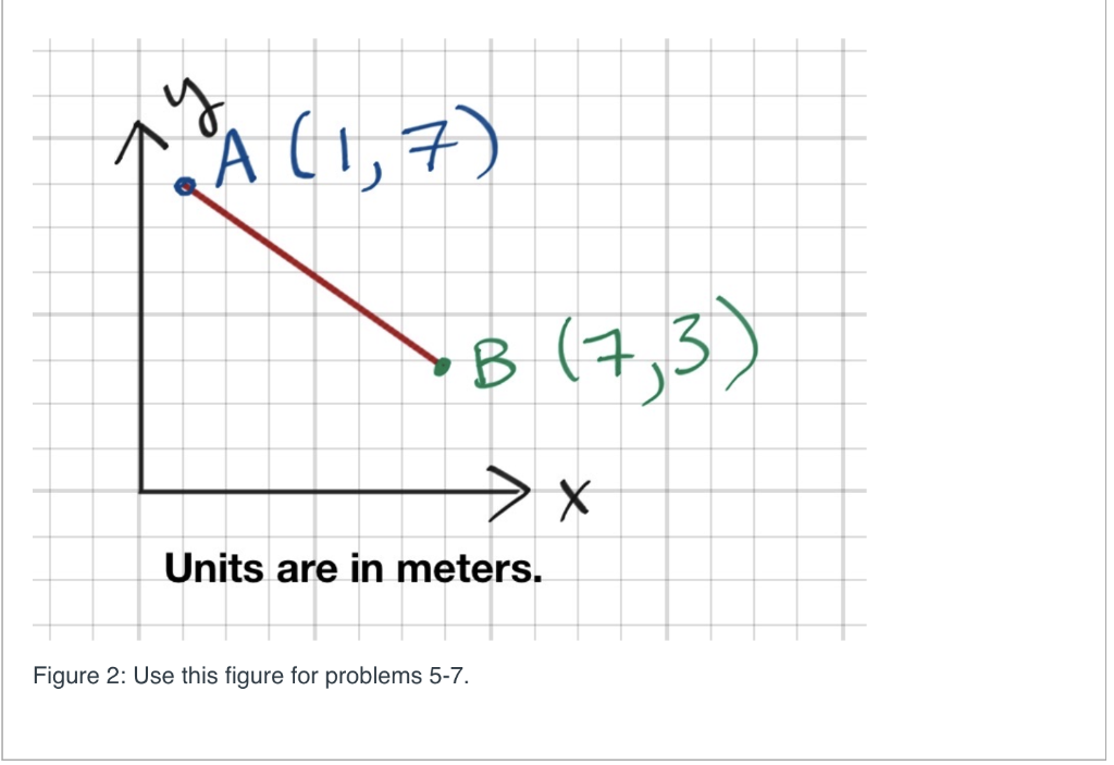 Solved 1. What is the position vector, rAB? Include units in | Chegg.com
