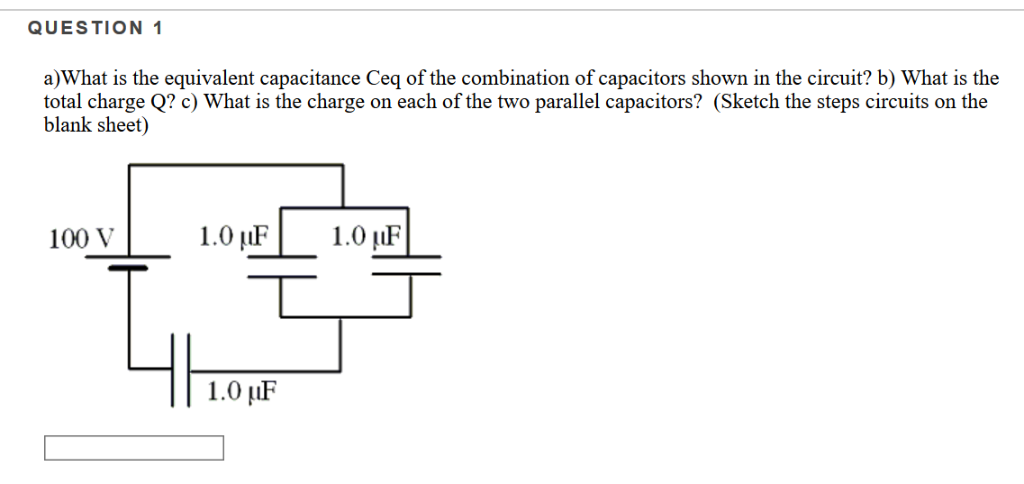 Solved QUESTION 1 a)What is the equivalent capacitance Ceq | Chegg.com