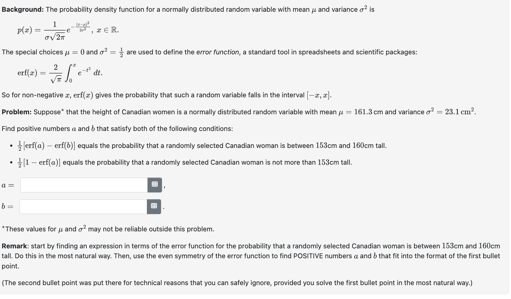 Solved Background: The probability density function for a | Chegg.com