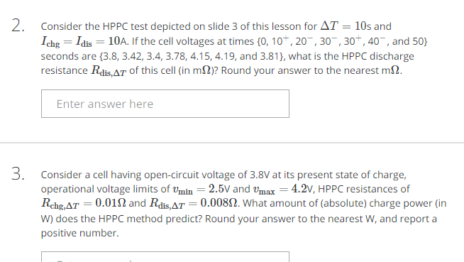 2. Consider the HPPC test depicted on slide 3 of this | Chegg.com