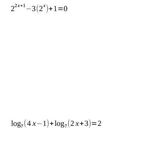 Solved Solve for x in the following logarithmic equations. | Chegg.com
