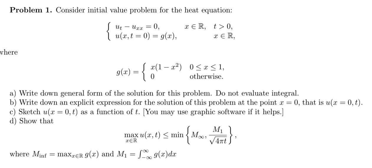 Solved Problem 1. Consider initial value problem for the | Chegg.com Solved Problem 1. Consider initial value problem for the | Chegg.com