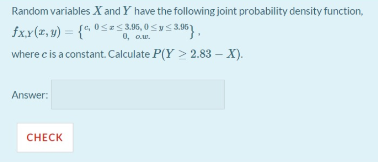 Solved Random variables X and Y have the following joint | Chegg.com