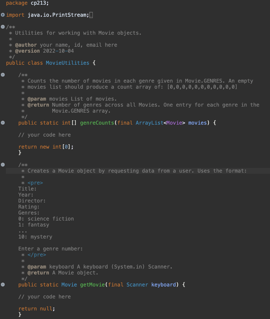 Solved This has the movie genres | Chegg.com