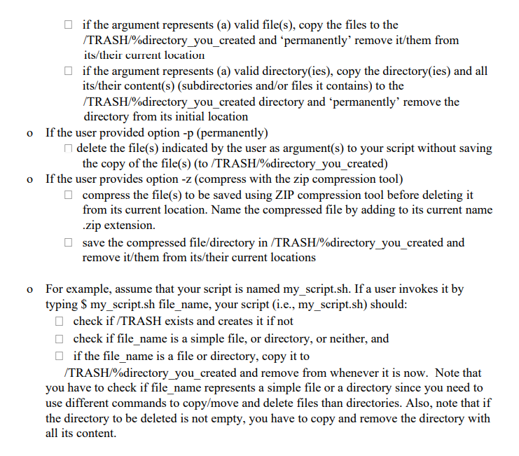 Solved Deliverable script: safe_remove.sh Brief description: | Chegg.com